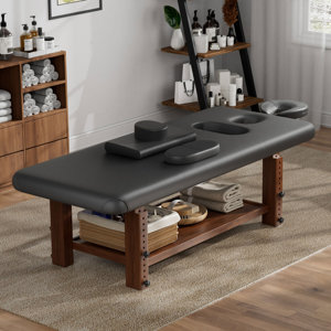 Inbox Zero Marquett 75" Fixed Professional Massage Table Lash Bed Spa ...