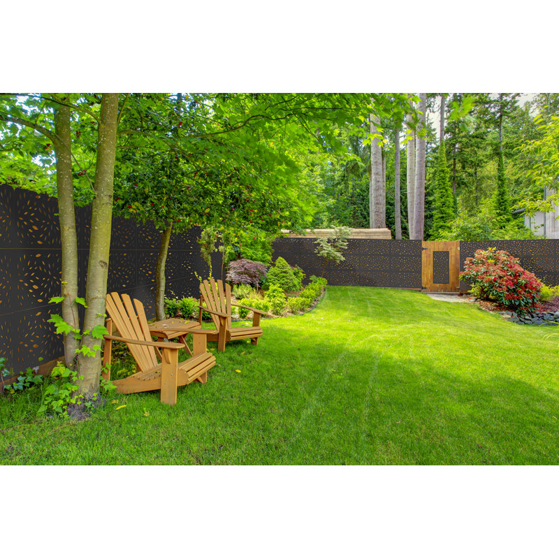 OUTDECO 4 ft. H x 2 ft. W Wildflower Wood Privacy Screen & Reviews ...