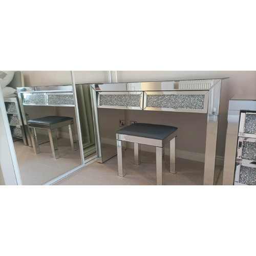 Glass Top Dressing Tables You'll Love | Wayfair.co.uk