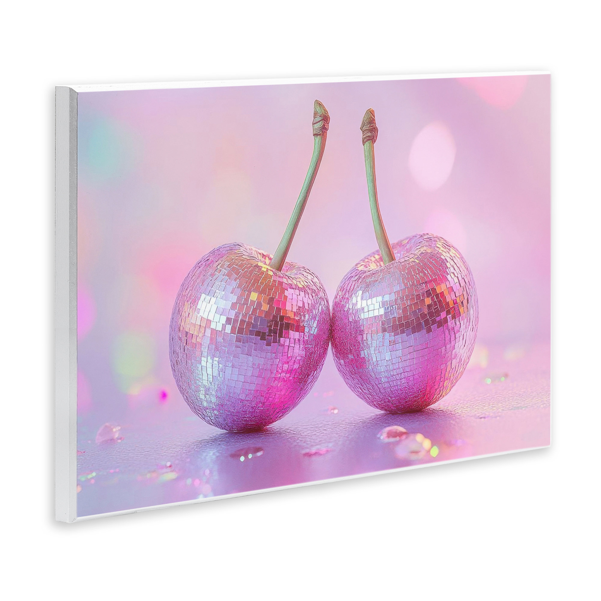 Mercer41 Pastel Shine Disco Cherries Wall Plaque, design by LSR ...