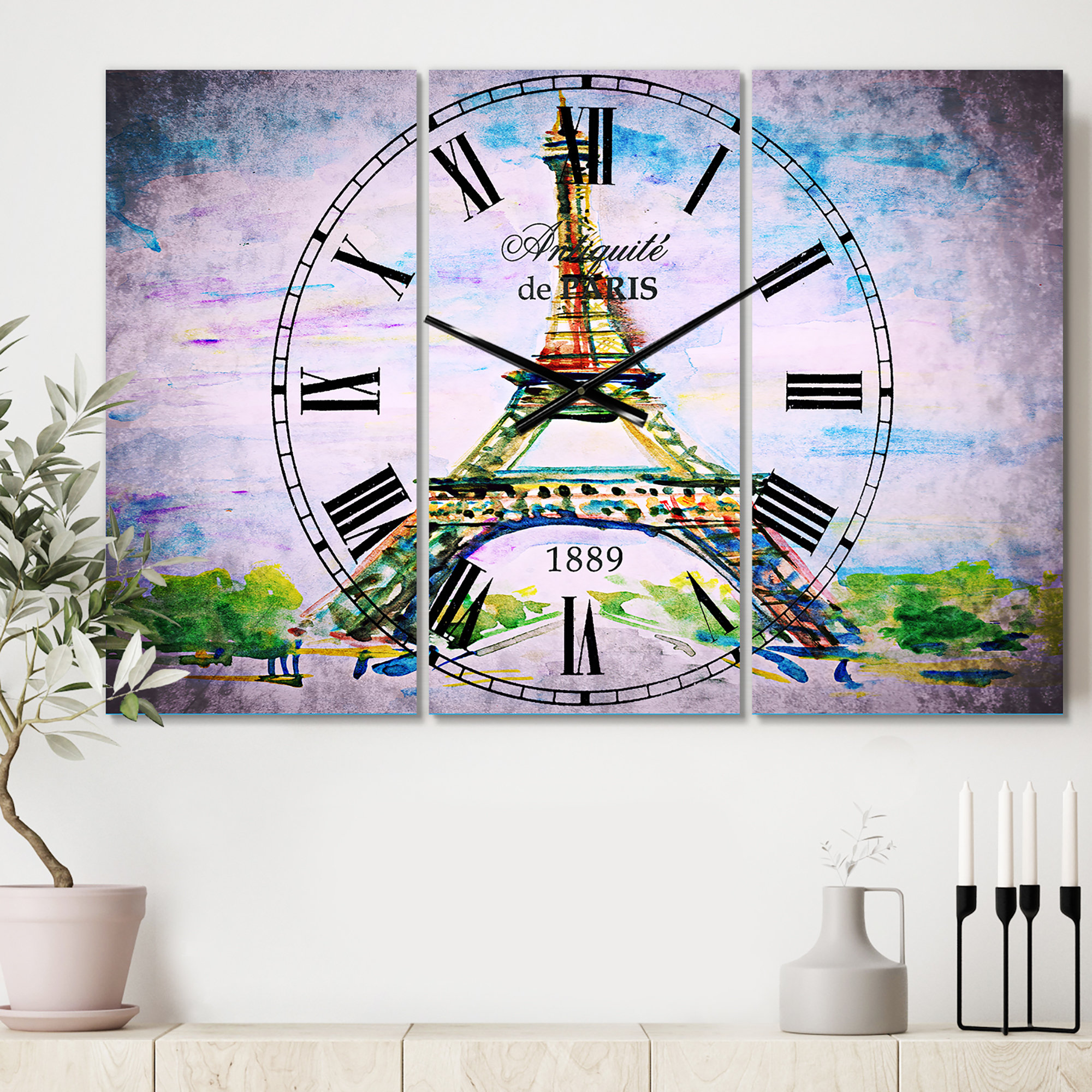 The Twillery Co.® Swigart Oversized Farmhouse Wall Clock | Wayfair