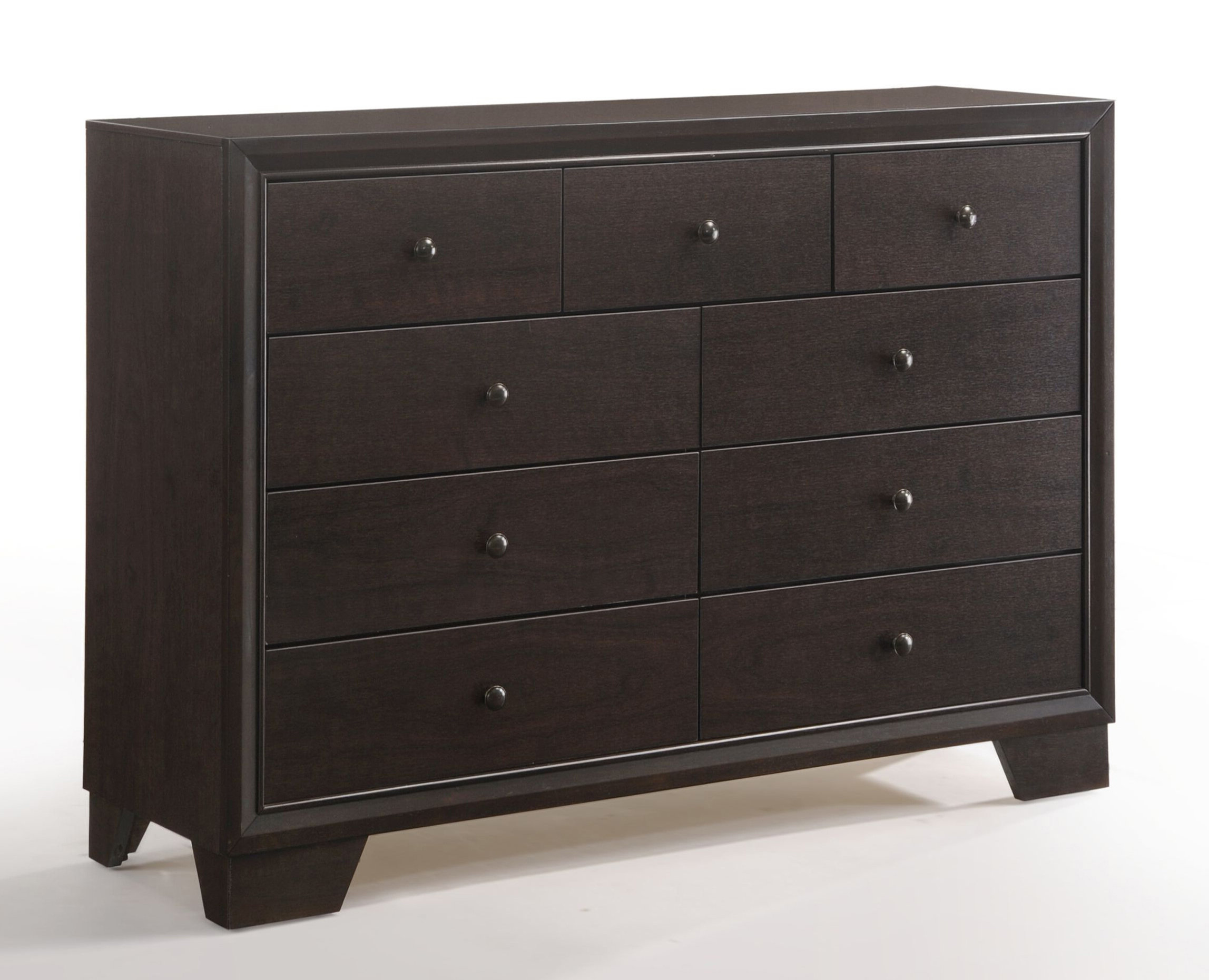 Plethoria Mikel Espresso Dresser with 9 Drawer | Wayfair