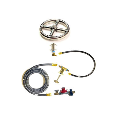 Easy Fire Pits EasyFirePits Deluxe Propane Fire Pit Conversion Kit and ...
