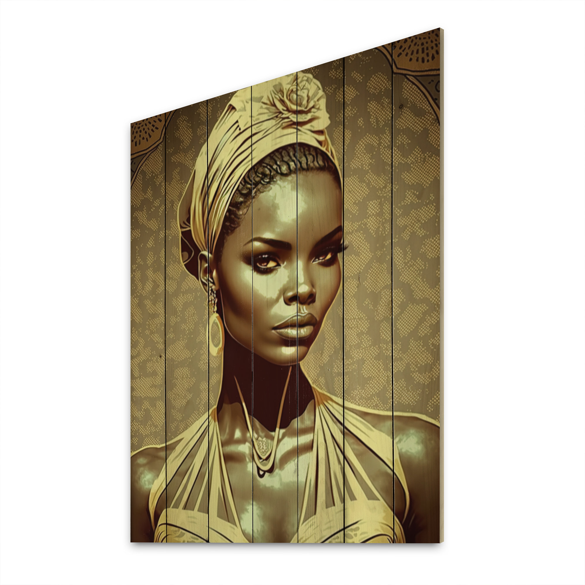 Red Barrel Studio® Beautiful Retro African American Model VI On Wood ...