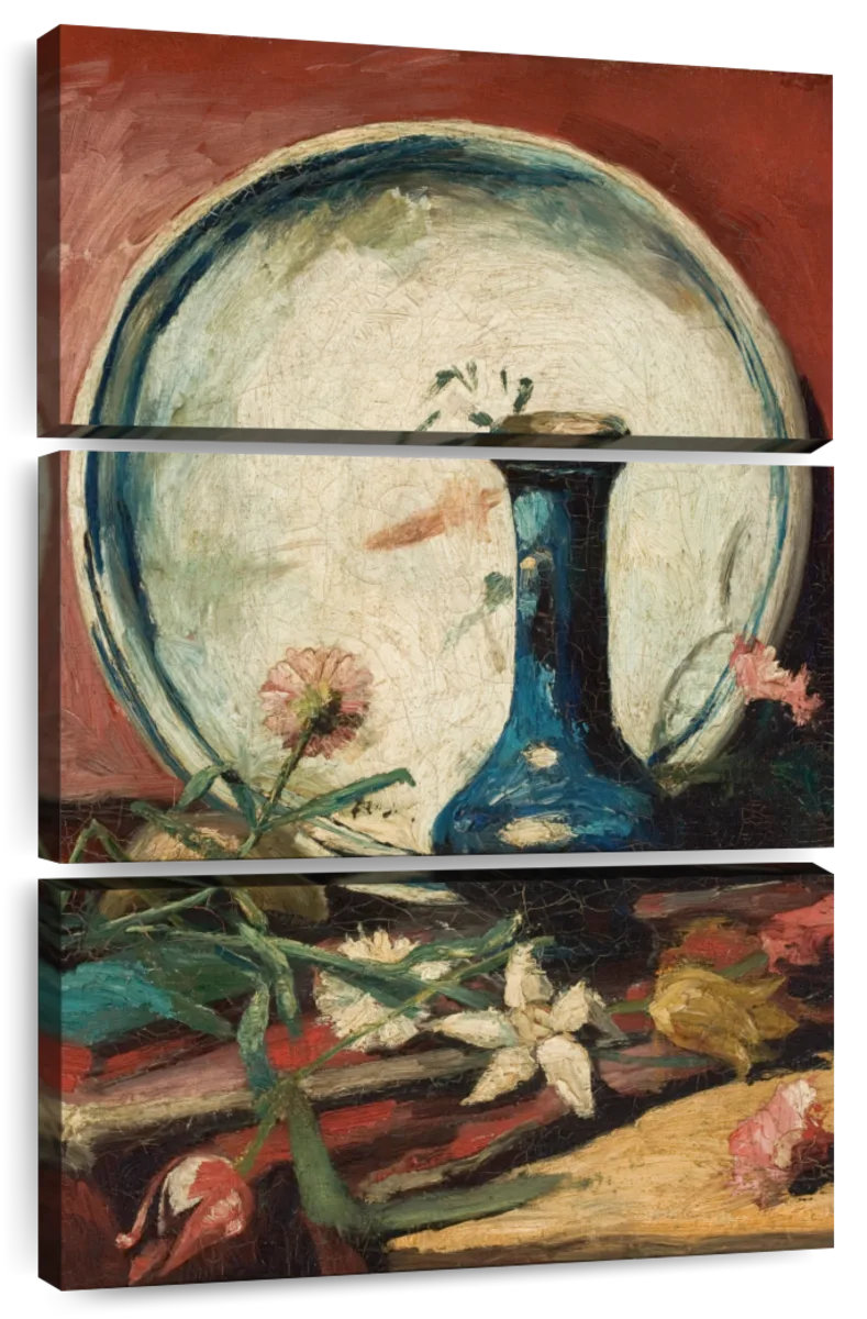 Elephant Stock Still Life Plate Vase And Flowers | Wayfair