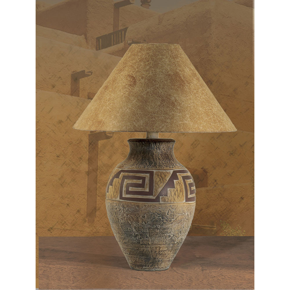 Anthony California Indian Mesa 29" H Table Lamp with Empire Shade | Wayfair