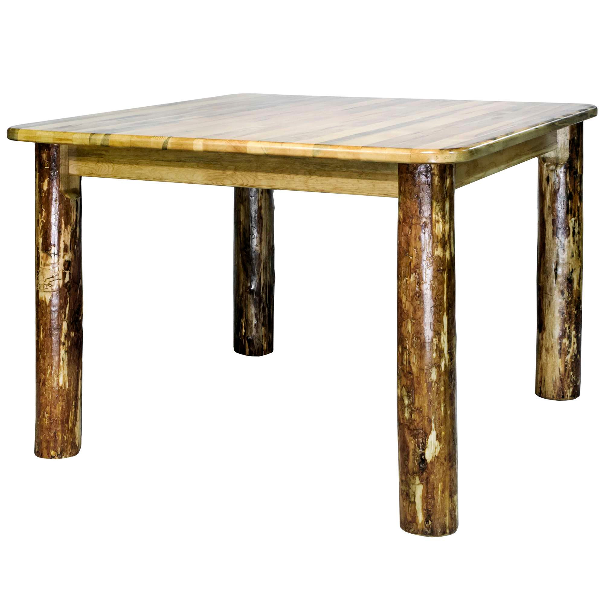 Loon Peak® Glacier Country Collection Square 4 Post Dining Table ...