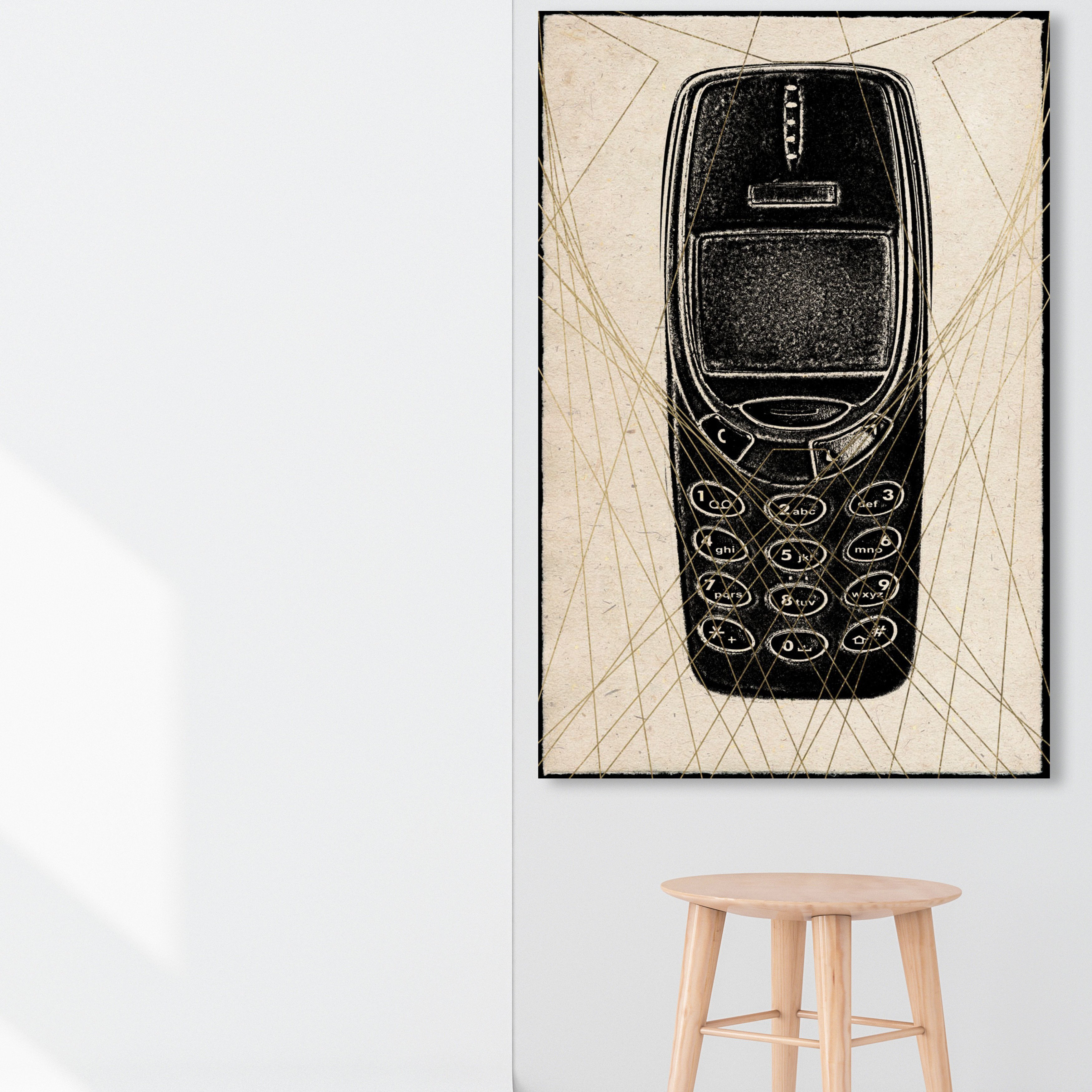 Art Remedy Computer Cell Phone - Painting Print on Canvas | Wayfair