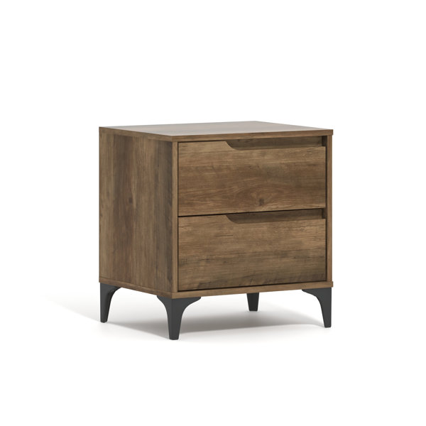 The Twillery Co.® Norcross 20" 2 Drawer Nightstand & Reviews | Wayfair