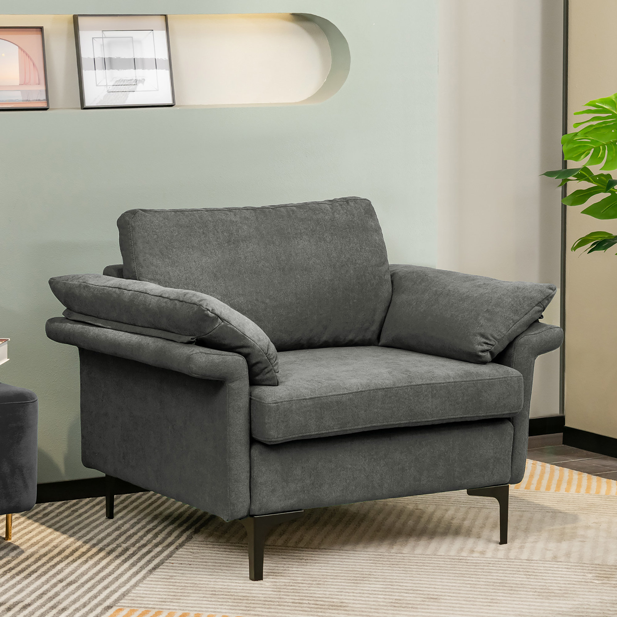 Wrought Studio™ Justian 42'' Sofa | Wayfair