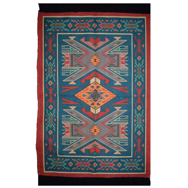 Dakota Fields Jugnie Aztec Rugs For Living Room, Washable Rugs For ...