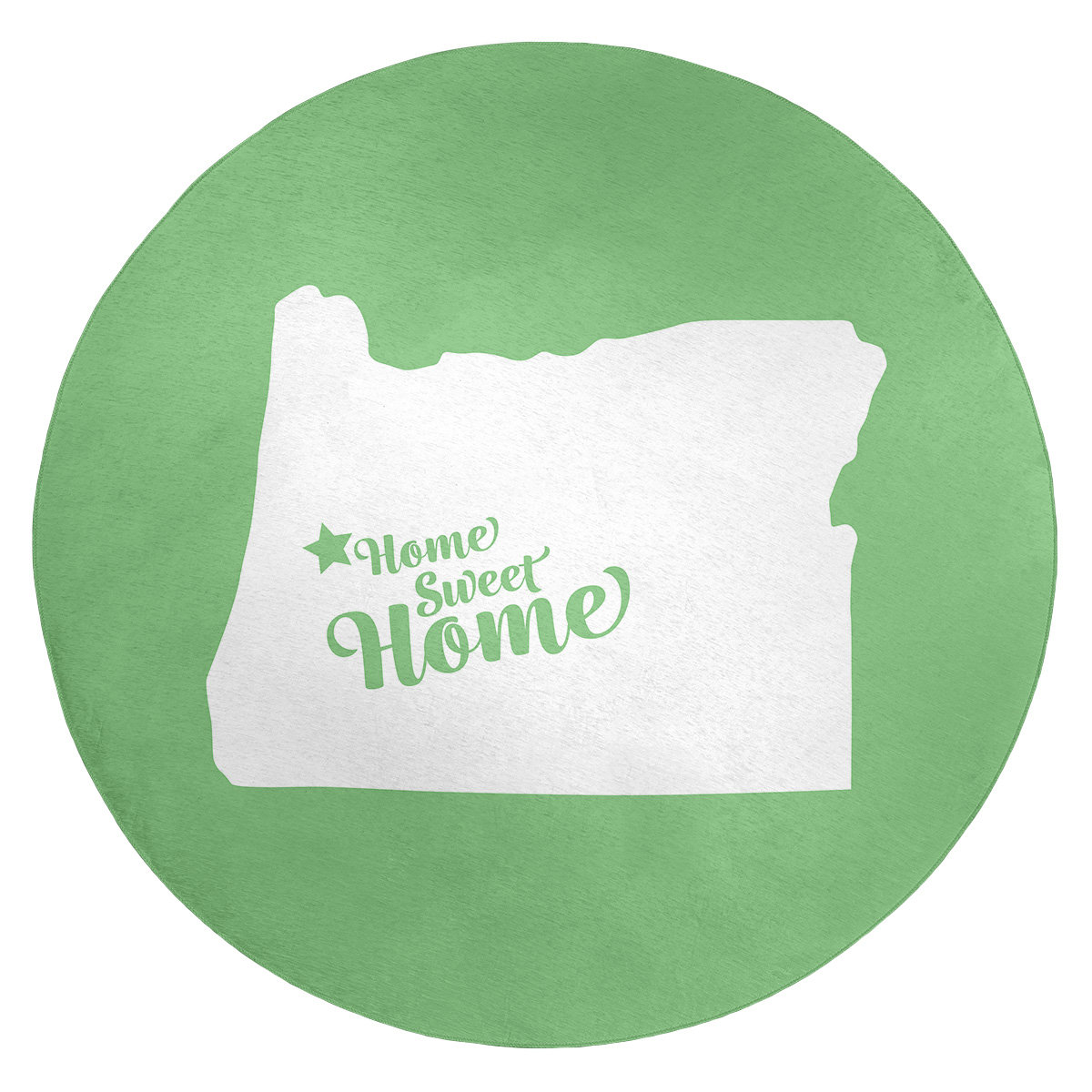 East Urban Home Home Sweet Eugene Poly Chenille Rug | Wayfair