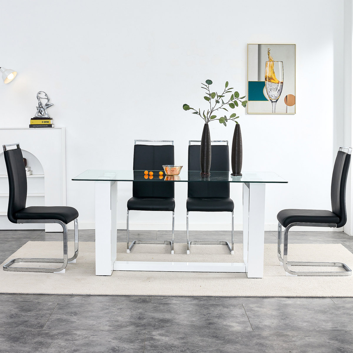 Ivy Bronx Nikkolai Rectangular 63.09'' L x 35.49'' W Dining Table | Wayfair