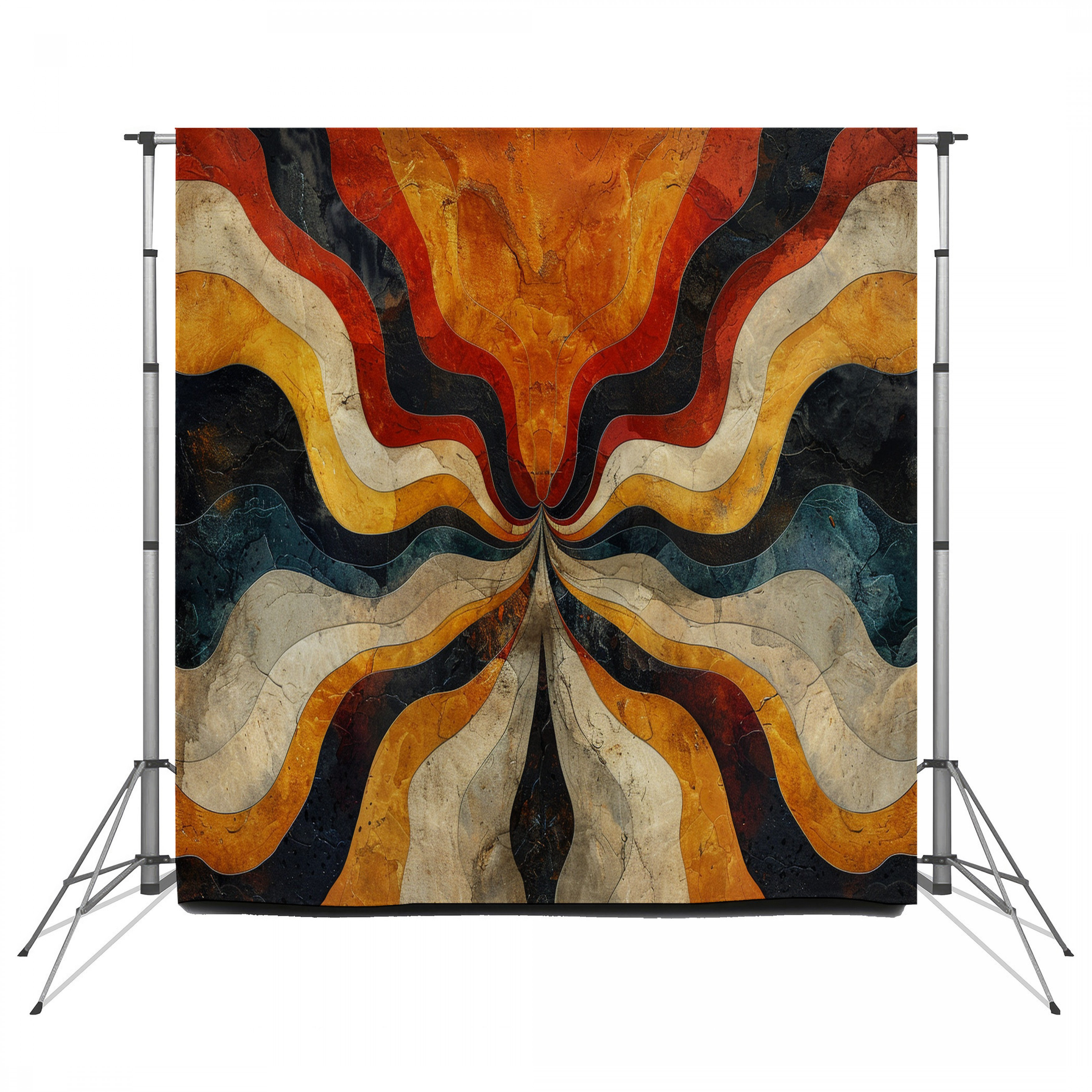 VisionDecor Waves Backdrop Abstract Large Eclectic Photo Backdrop ...