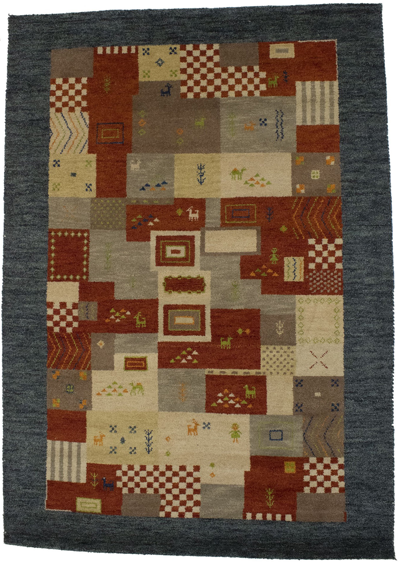 Foundry Select Patchwork Hand Knotted Wool Red/Brown Area Rug - Wayfair ...