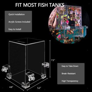 Tucker Murphy Pet™ Negative Pressure Fish Tank - Clear Fish Elevator ...