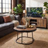 Latitude Run® Industrial Coffee Table with MGO Top and Natural Wood ...