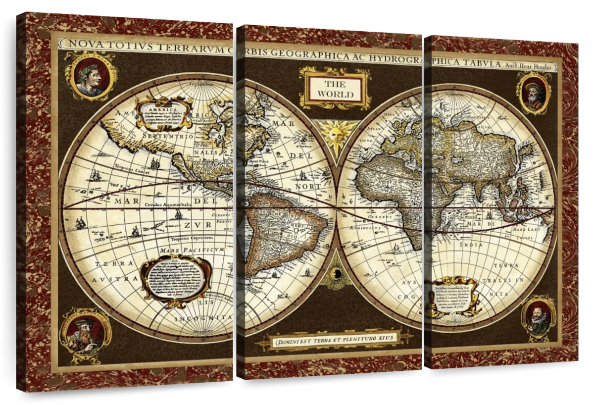 Breakwater Bay Aliaz Decorative World Map | Wayfair