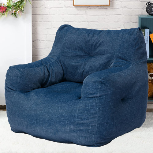 Blue Bean Bag Chairs You'll Love | Wayfair