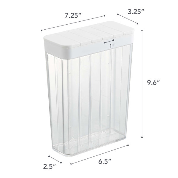 Yamazaki Home Measuring Storage Container, Plastic, 2 Liters (about 4 ...
