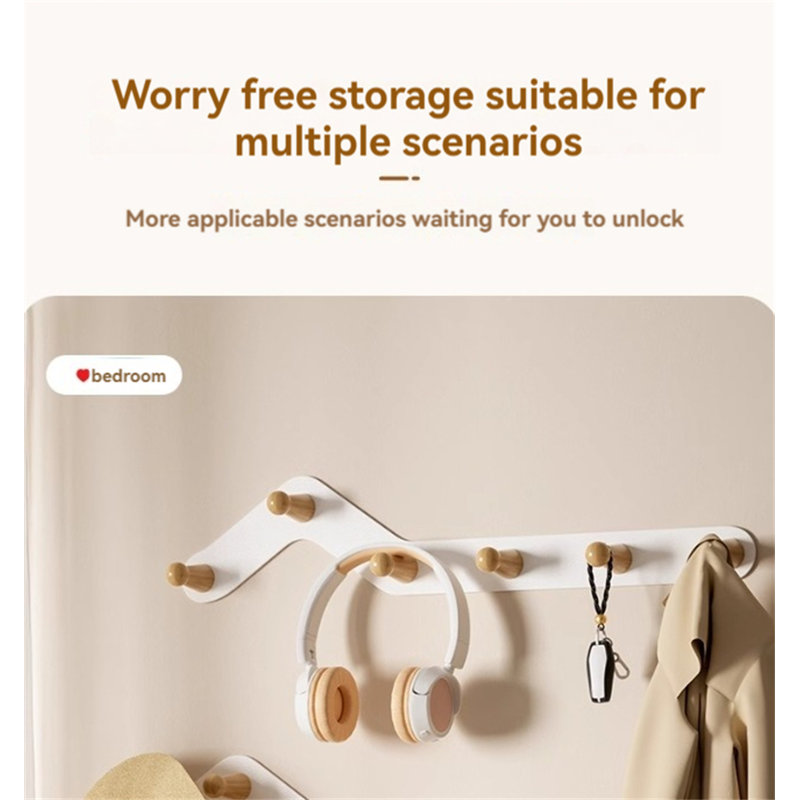 Latitude Run® Hofman Metal Freestanding 6 - Hook Wall Mounted Coat Rack ...