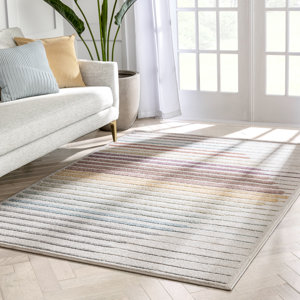 Well Woven Whoa! Opal Cream/Copper/Blue Rug & Reviews | Wayfair.co.uk