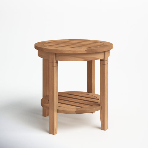 Colden Teak Outdoor Side Table & Reviews | Birch Lane