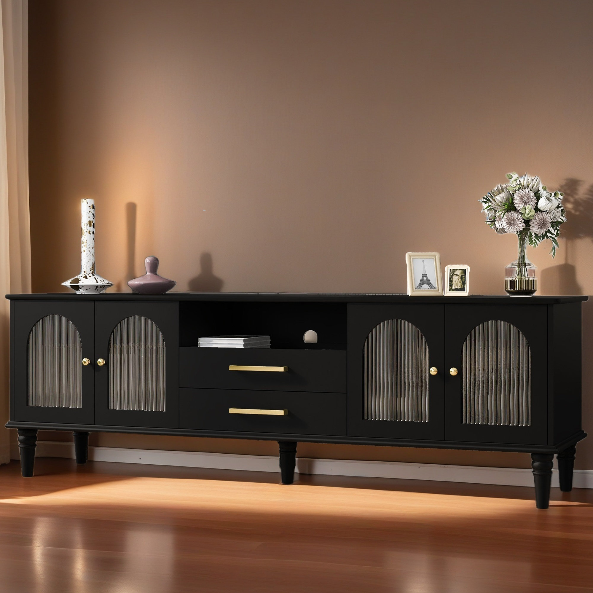 Alcott Hill 68.9'' Retro TV Stand For Tvs Up To 75 Inches ...