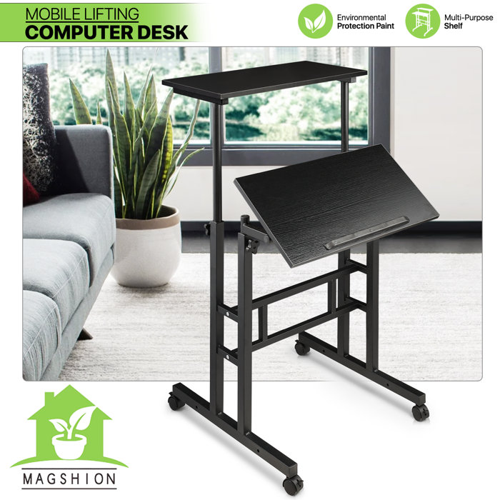Bring Home Furniture Computer Desk with Tilting Table, Adjustable Small ...