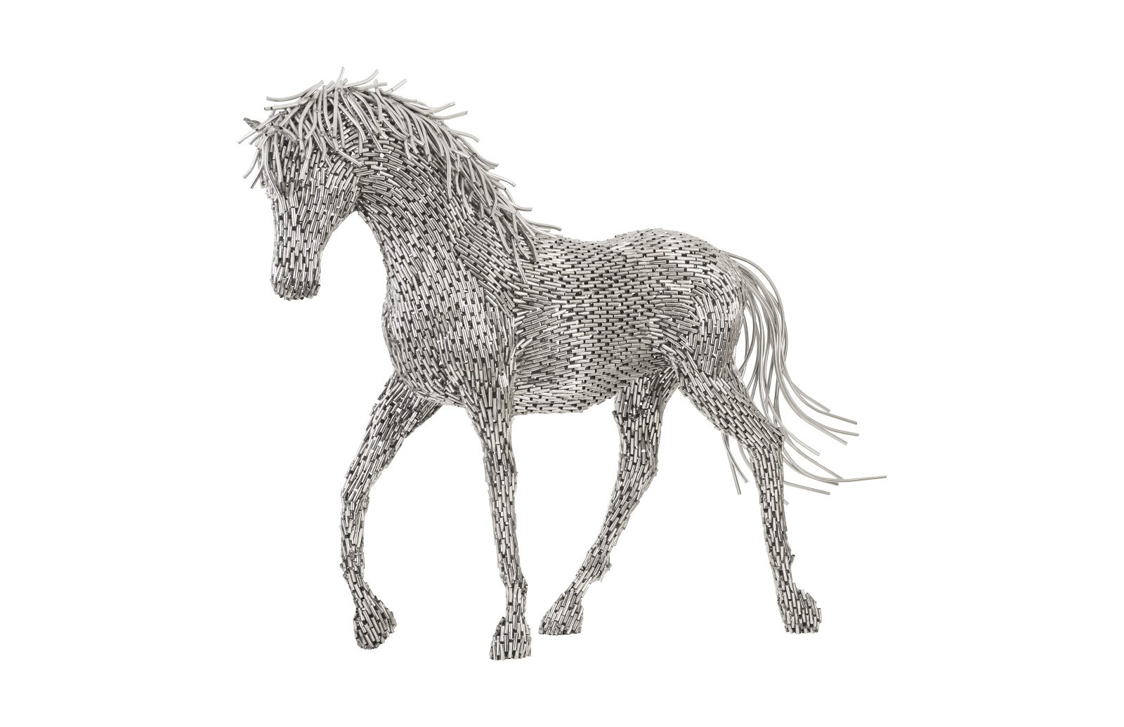 Phillips Collection Stainless Steel Horse Pipe Statue | Wayfair