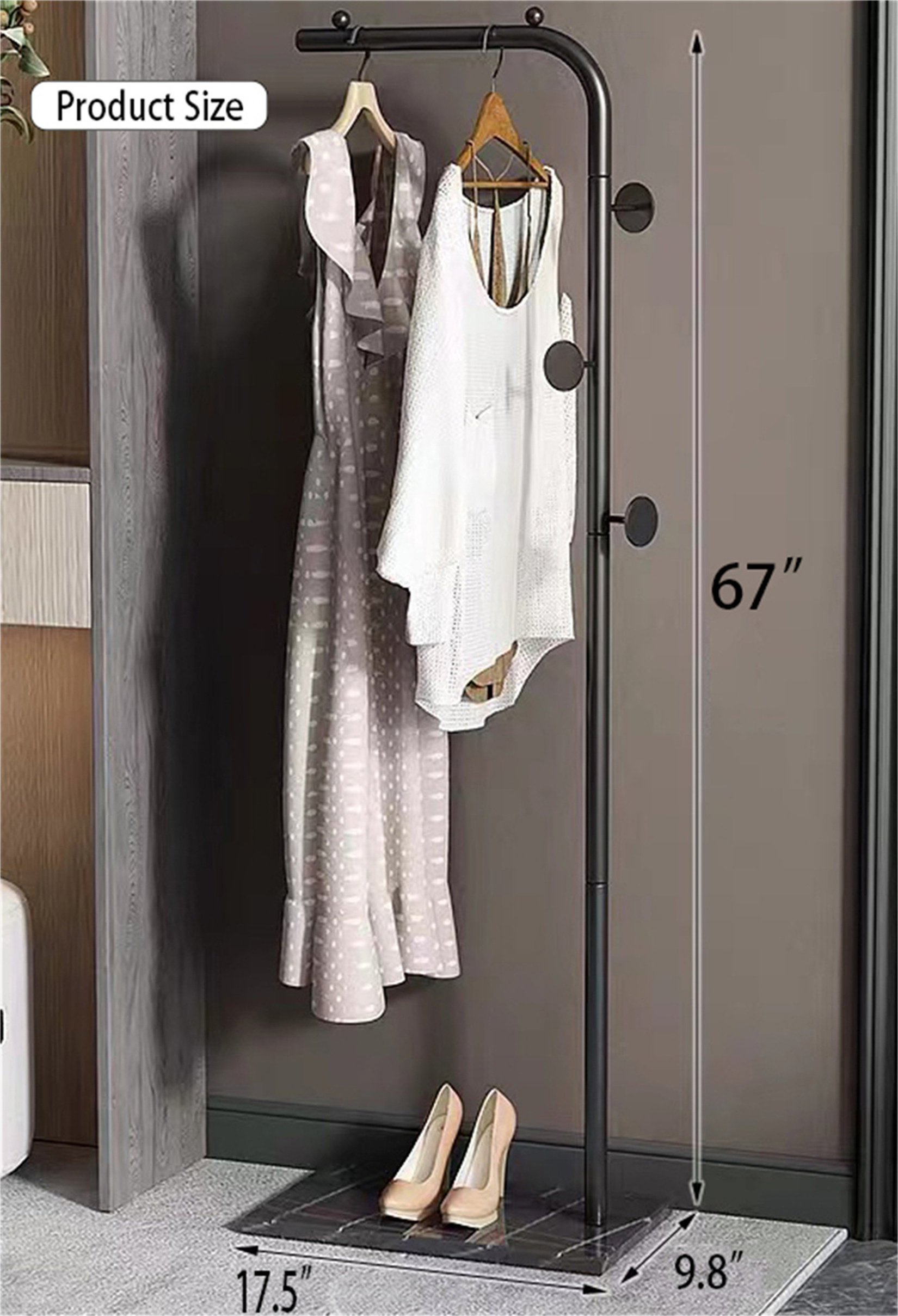 Rebrilliant Nakeeta 17.5'' Metal Clothes Rack - Wayfair Canada