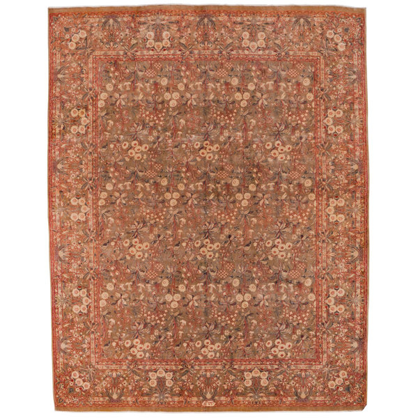 Home and Rugs One-of-a-Kind 7'11'' X 10'1'' 1990s Wool Area Rug in Rust ...