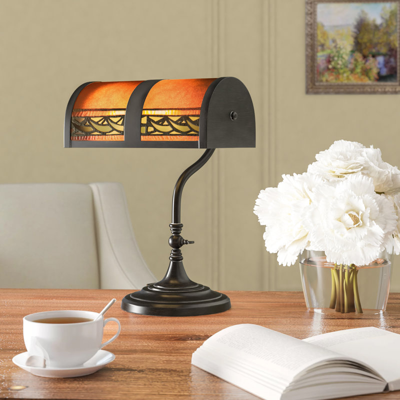 Charlton Home® Braunste 14'' Bankers Lamp & Reviews | Wayfair