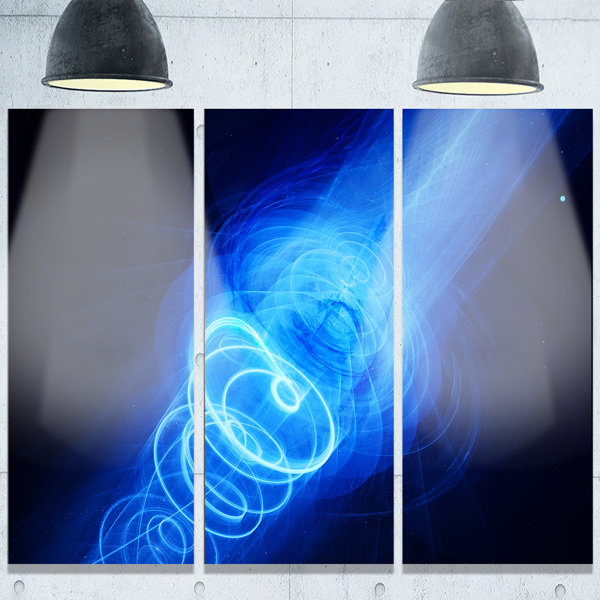 DesignArt 'New Plasma Weapon in Space' 3 Piece Graphic Art on Metal Set ...
