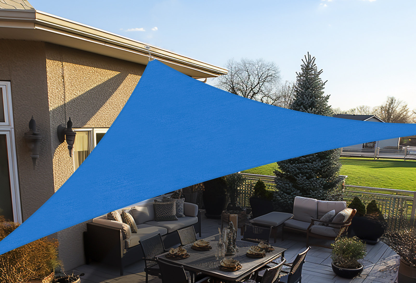 Cisvio 12' x 16' Triangle Shade Sail | Wayfair