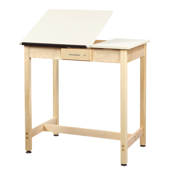 Shain Adjustable Solid Wood Base Drafting Table | Wayfair