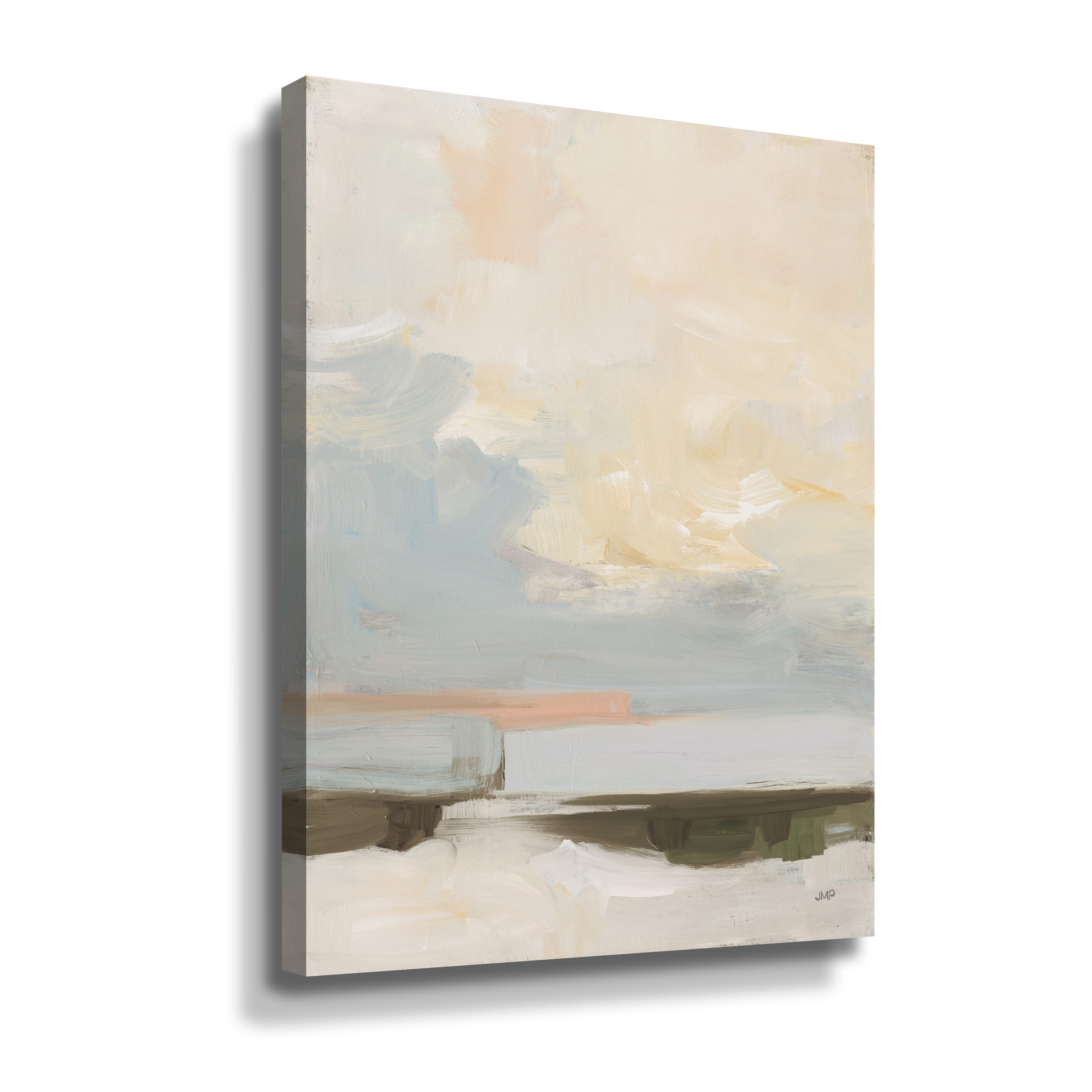 Wrought Studio Where Land Meets Sky Warm Gallery Wrapped Canvas ...