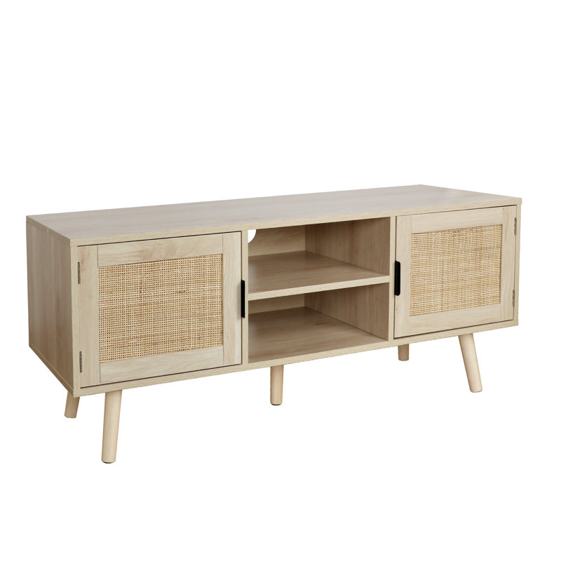 George Oliver Boyt Rattan TV Stand for TV's up to 55 & Reviews | Wayfair