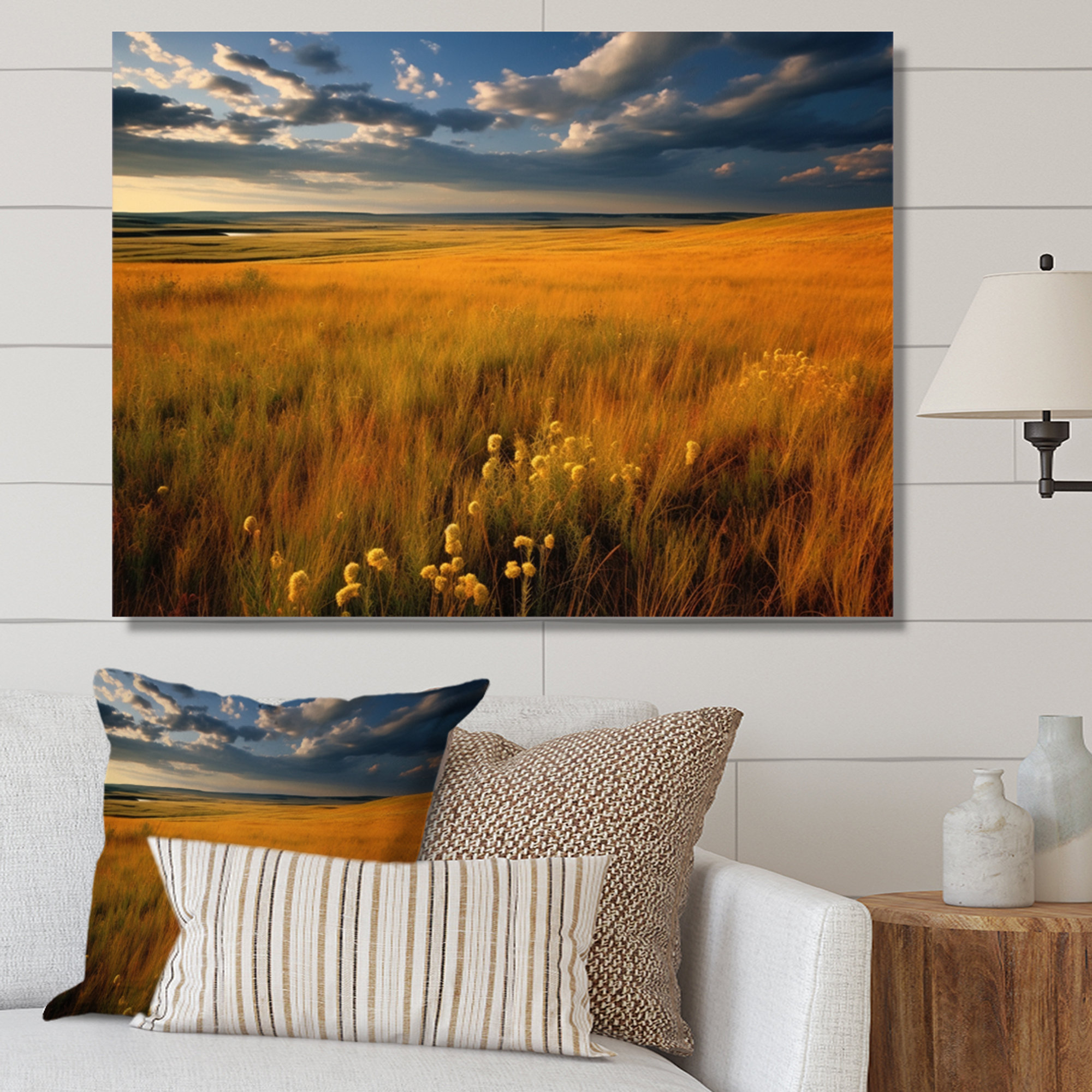 Rosalind Wheeler Calming Meadow I Framed On Canvas Print | Wayfair