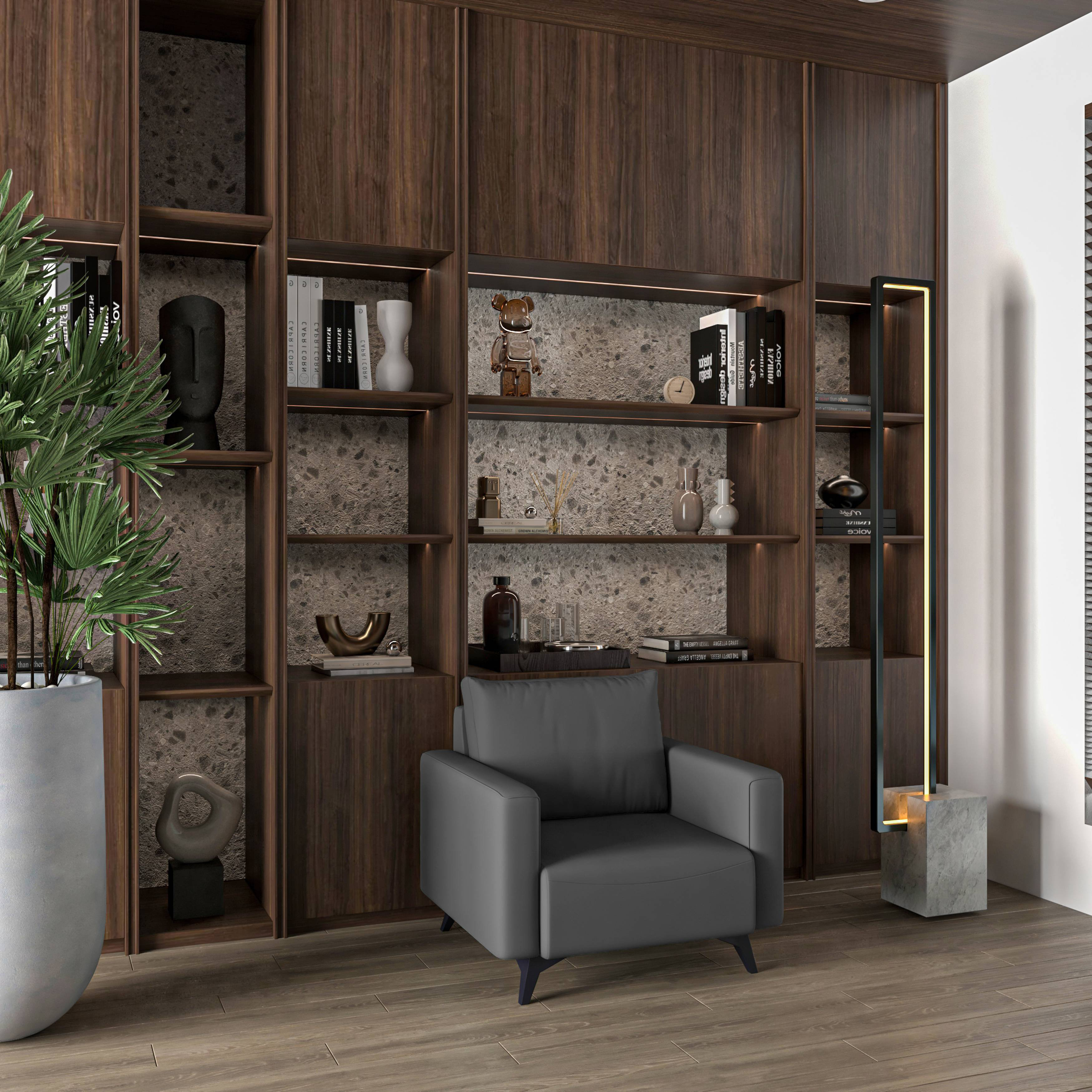 Ivy Bronx Lapathos Single-Seater Leather Sofa with Steel Legs and ...