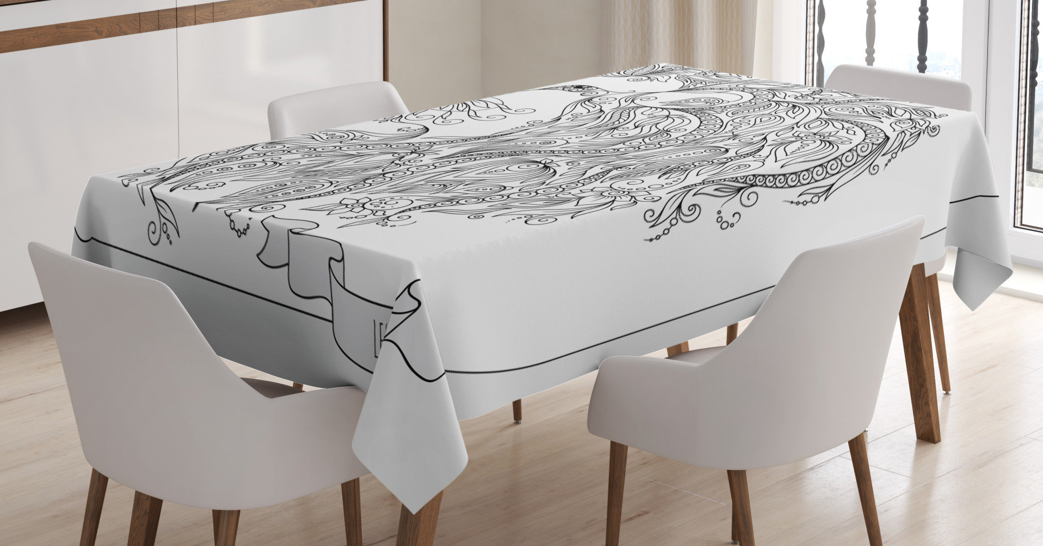 East Urban Home Zodiac Tablecloth, Visage Of Zodiac Sign Leo With ...