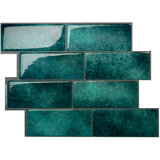 Blue Peel & Stick Backsplash Tile You'll Love | Wayfair