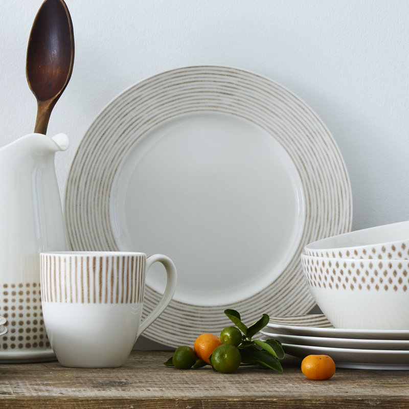 Noritake Hammock Rim Dinner Plates - Stripes, 11" & Reviews | Wayfair