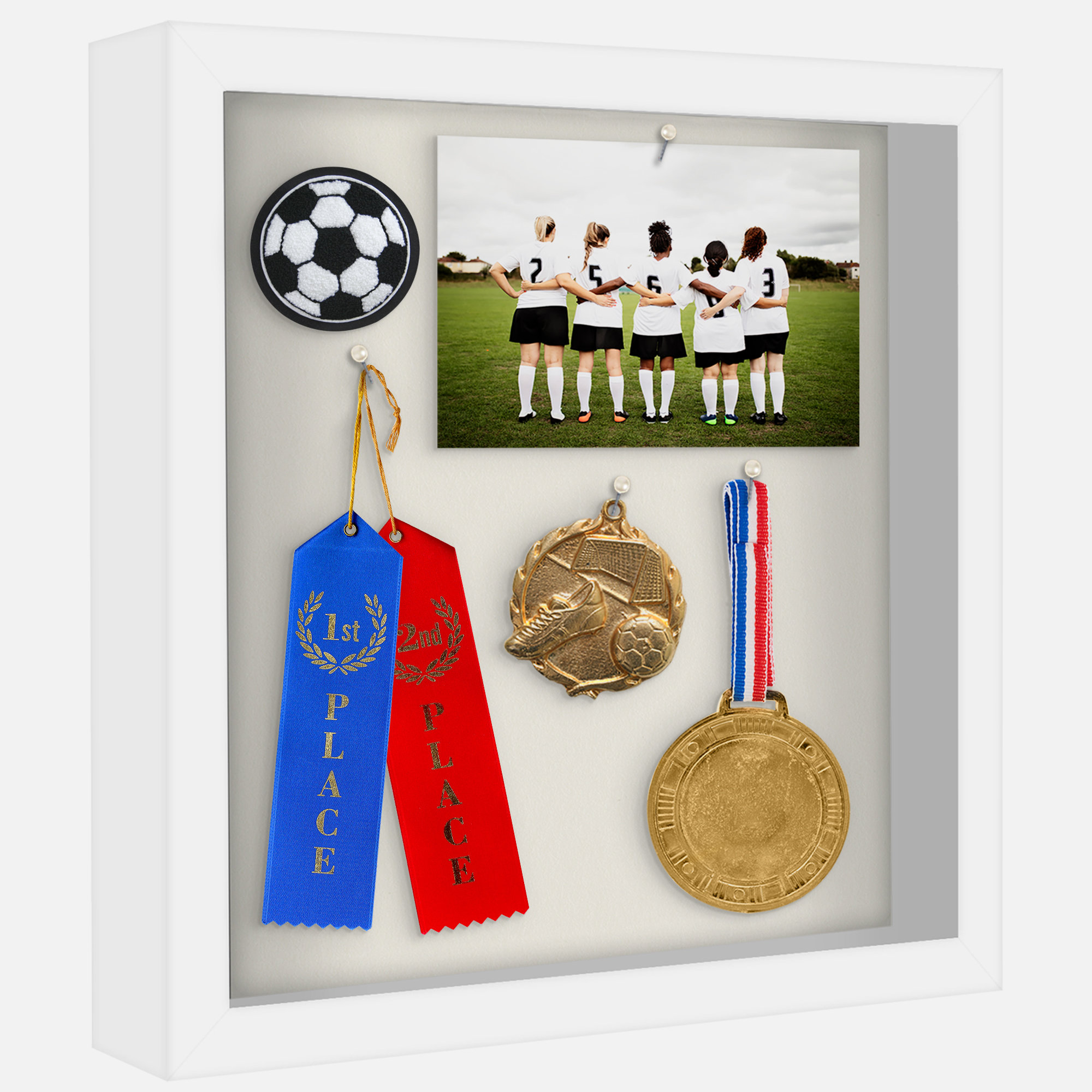 The Twillery Co.® Sturdevant Shadow Box Frame Composite Wood with Glass ...