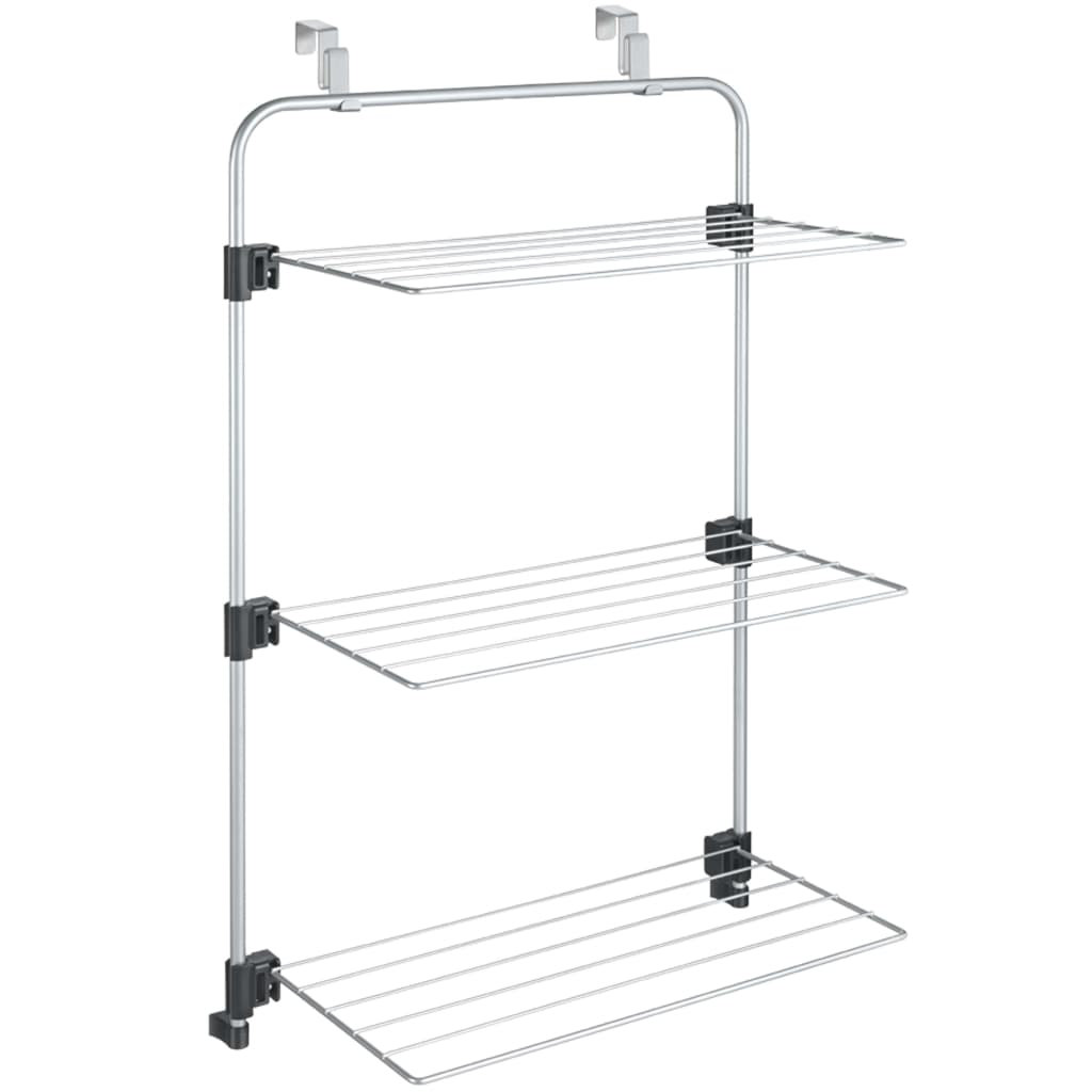 Symple Stuff Metaltex Hanging Drying Rack "Gale" 11 m Silver & Reviews ...