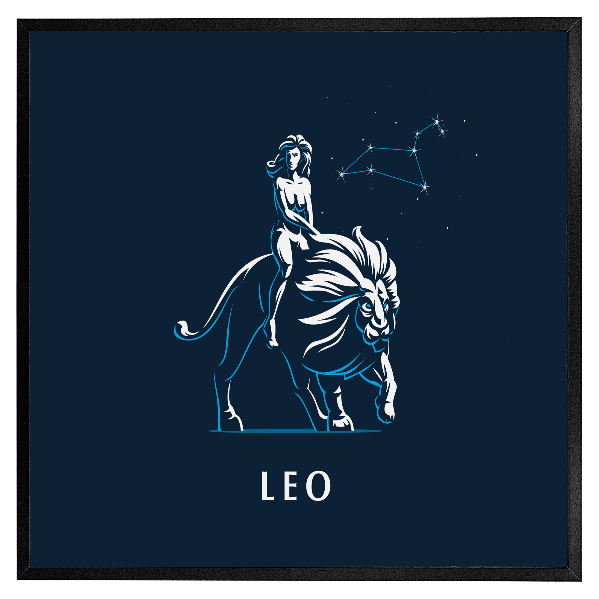 Happy Larry Zodiac Leo - Single Picture Frame Art Prints | Wayfair.co.uk