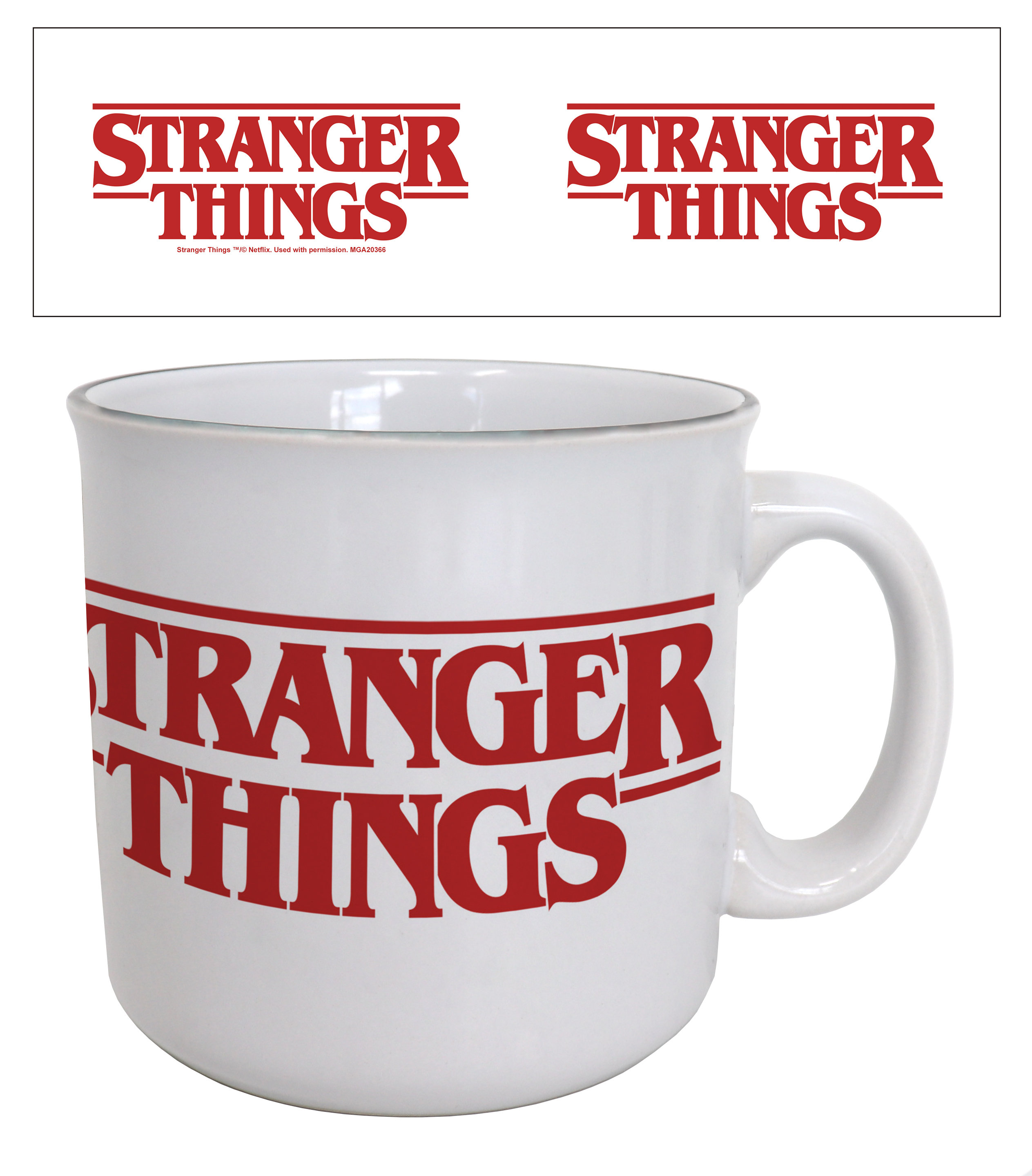 East Urban Home Stranger Things - Logo 20oz. Camper Mug | Wayfair