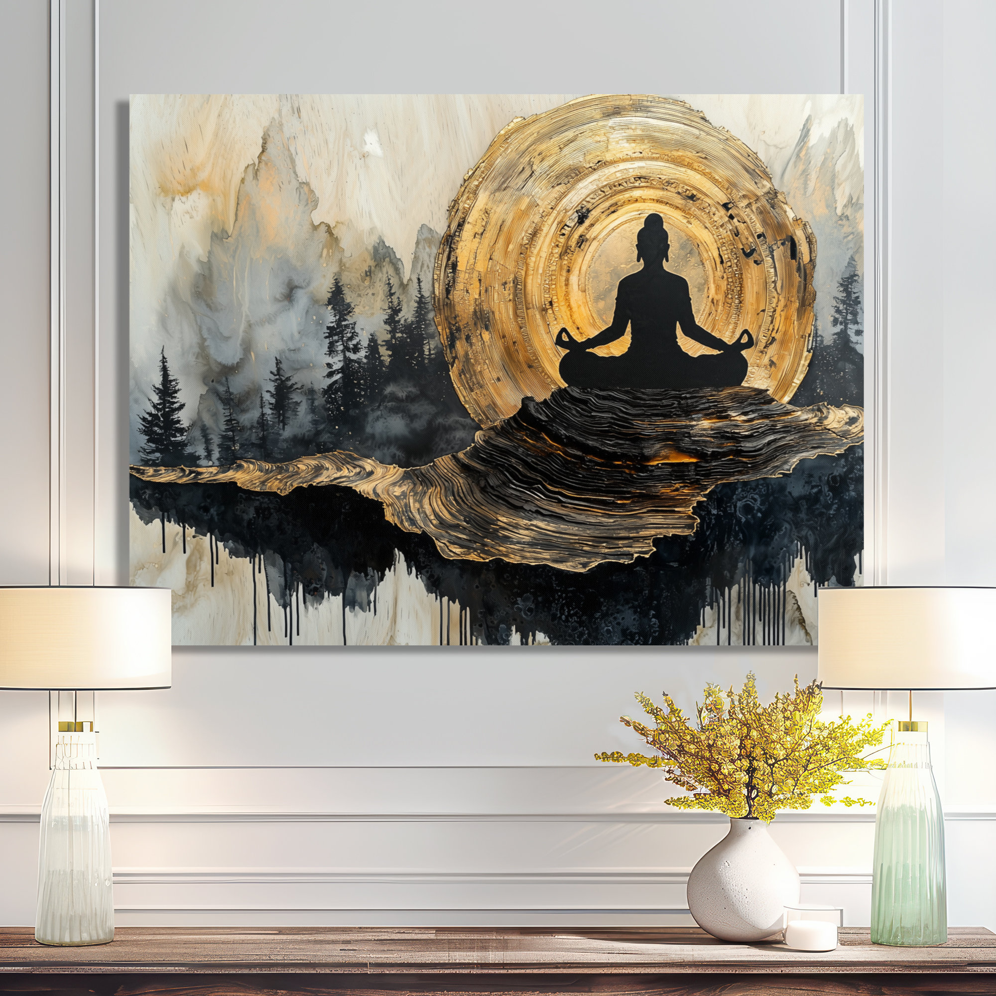 Bungalow Rose Guth Indian God Meditation Connecting To The Woods II ...