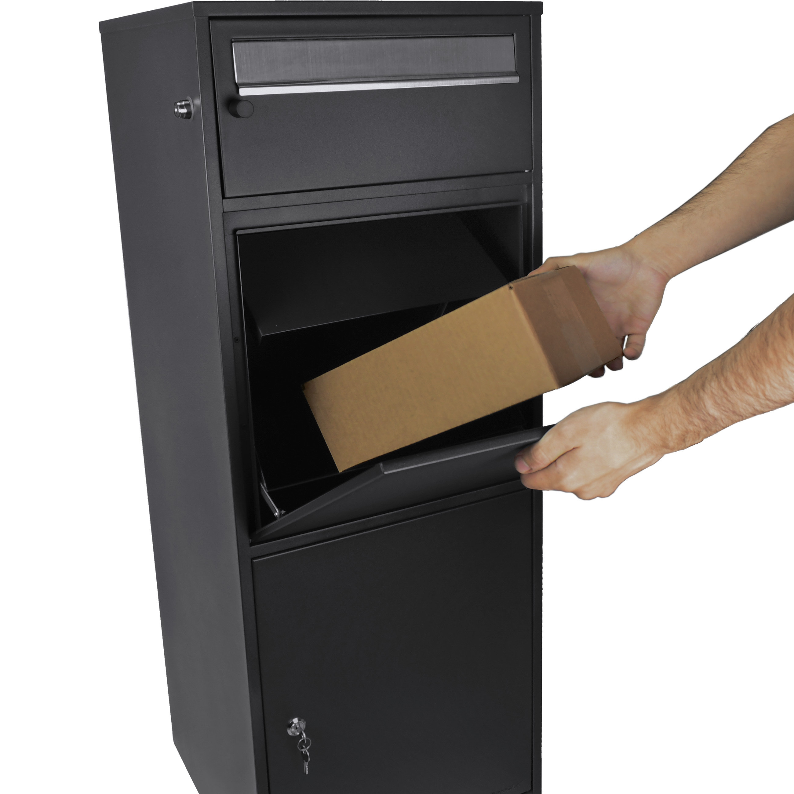Barska MPB-700 Dual Compartment Locking Mail and Parcel Box | Wayfair