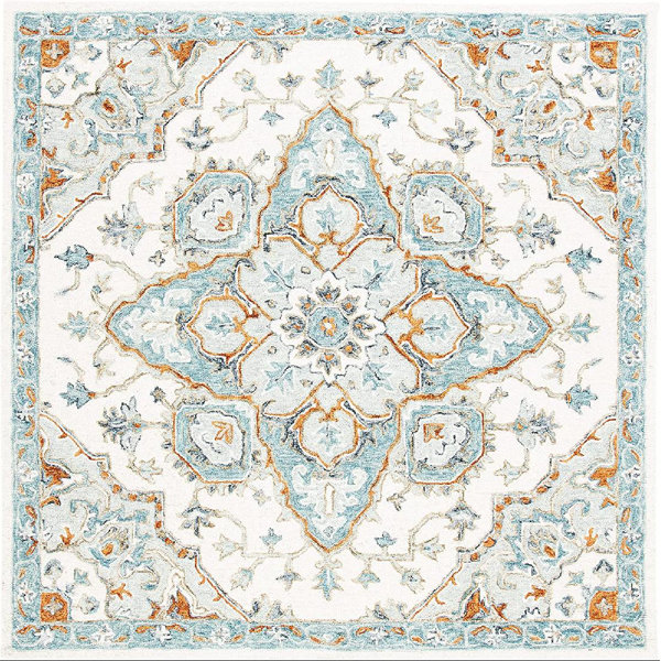 Bungalow Rose Hand Tufted Wool Oriental Rug | Wayfair